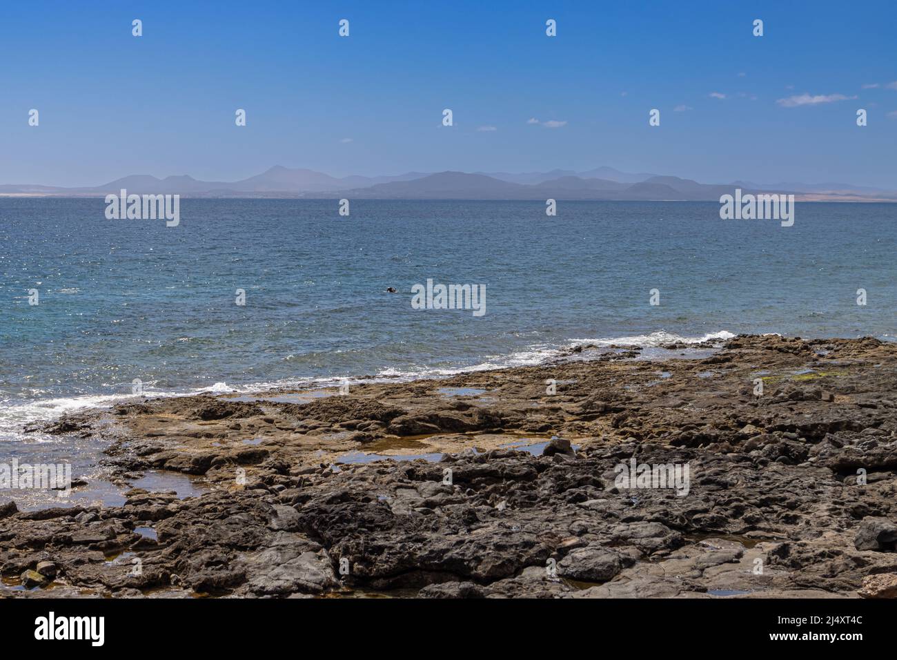 Volcanic island, landscape with beautiful scenery Stock Photo - Alamy