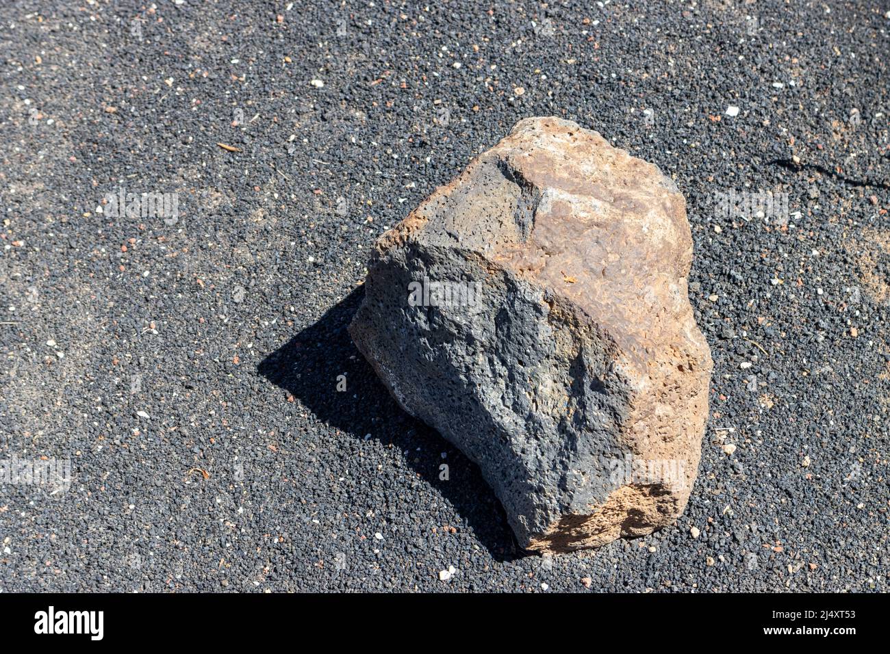 Lava rocks and sand of vulcanic Lanzarote island Stock Photo - Alamy