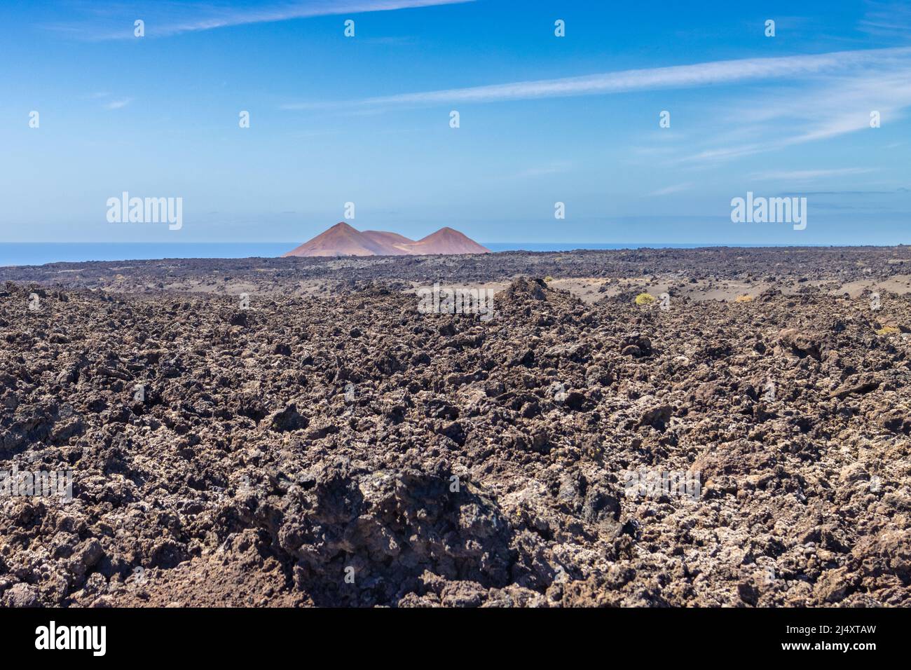 Volcanic island, landscape with beautiful scenery Stock Photo - Alamy