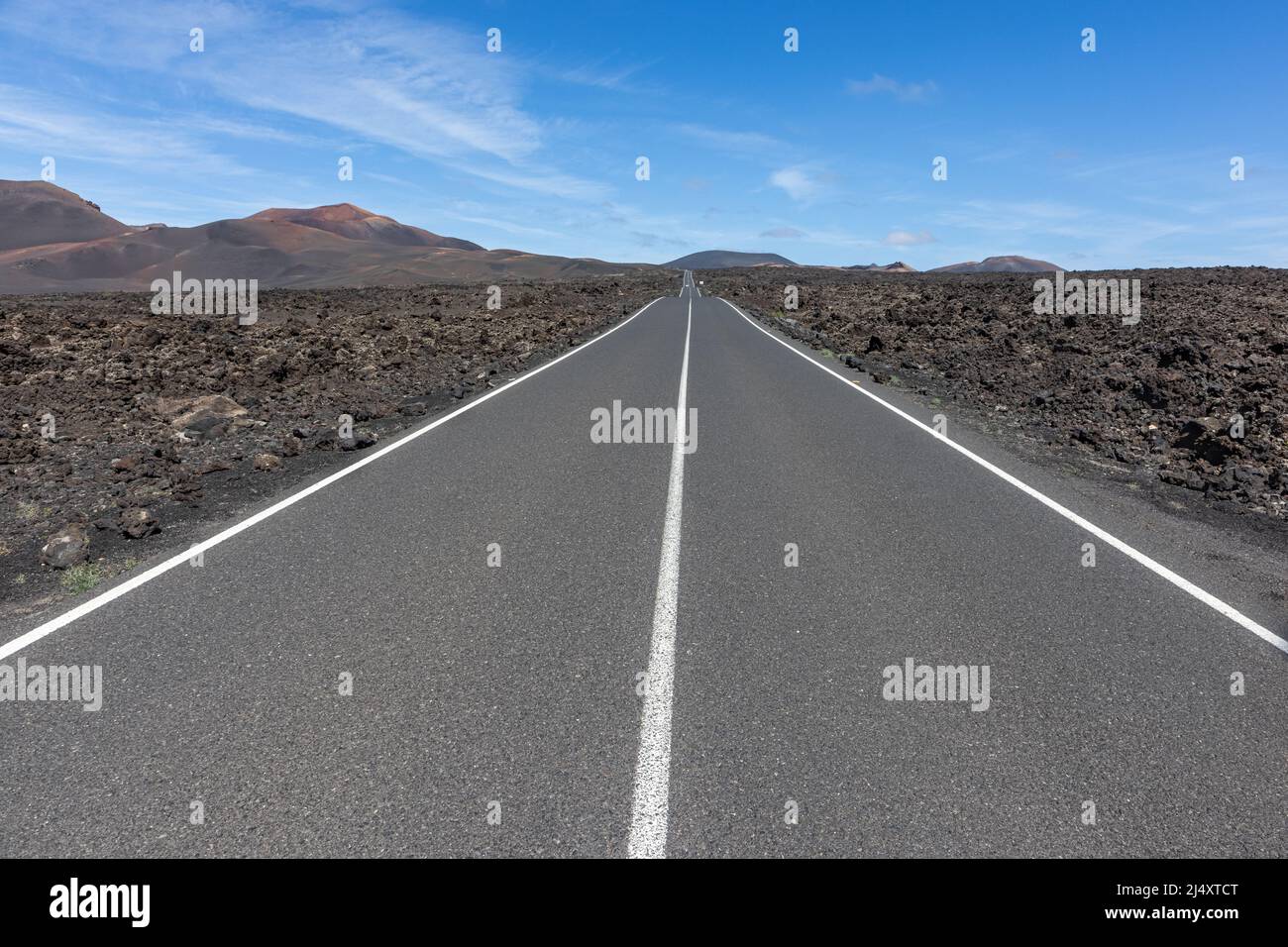 Volcanic island, landscape with beautiful scenery Stock Photo - Alamy