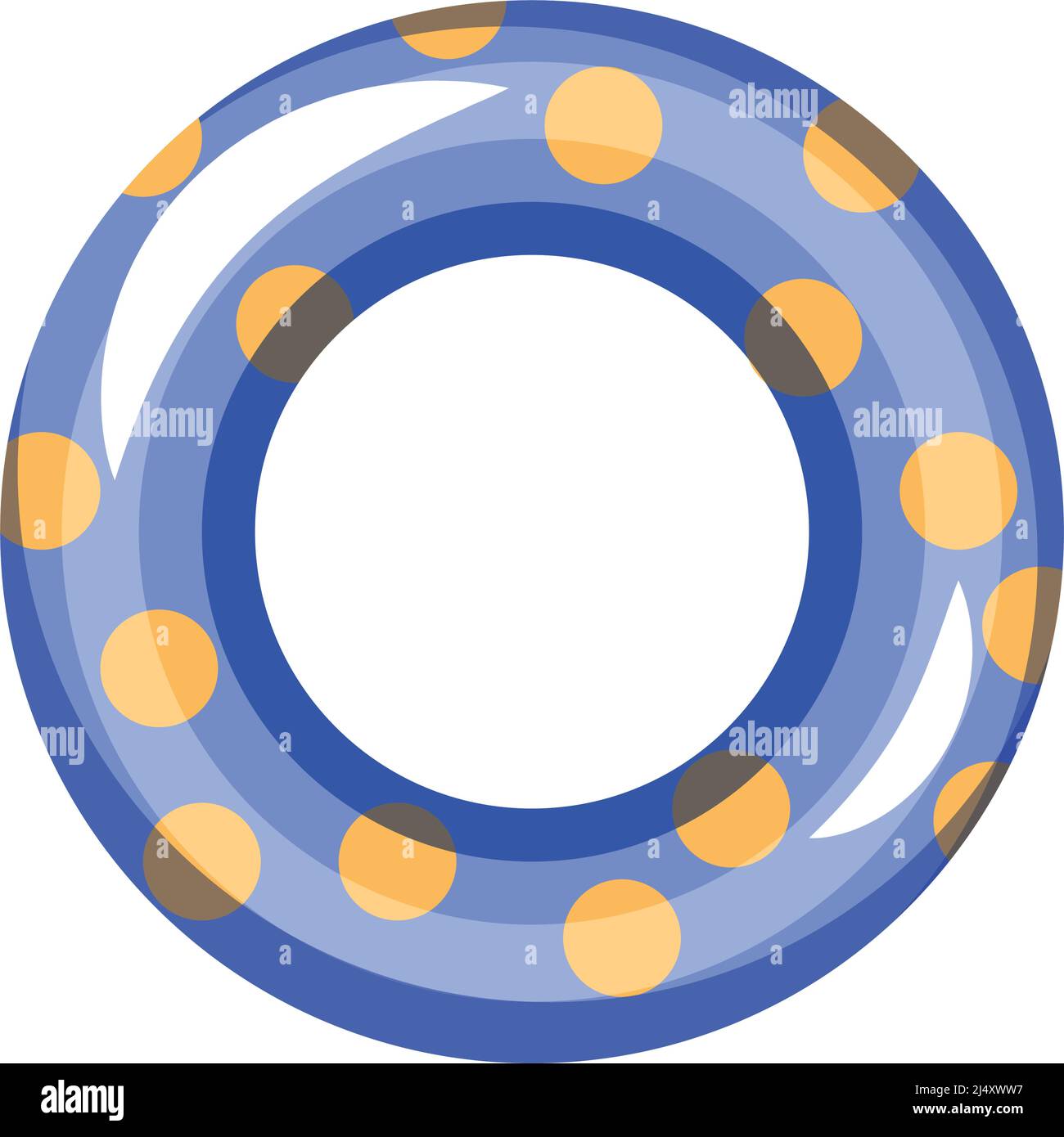 yellow dotted pool Ring Float Stock Vector Image & Art - Alamy