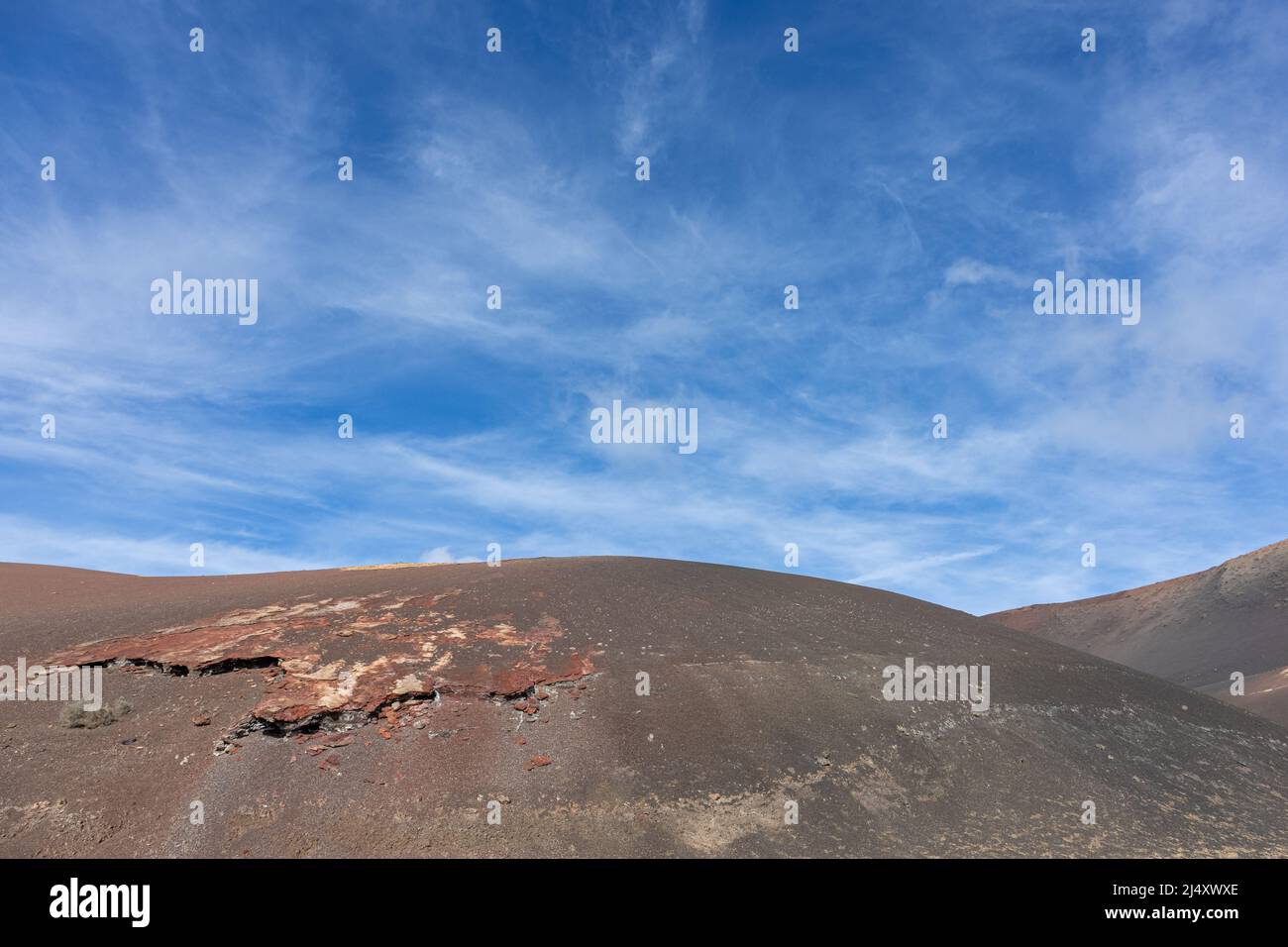 Volcanic island, landscape with beautiful scenery Stock Photo - Alamy