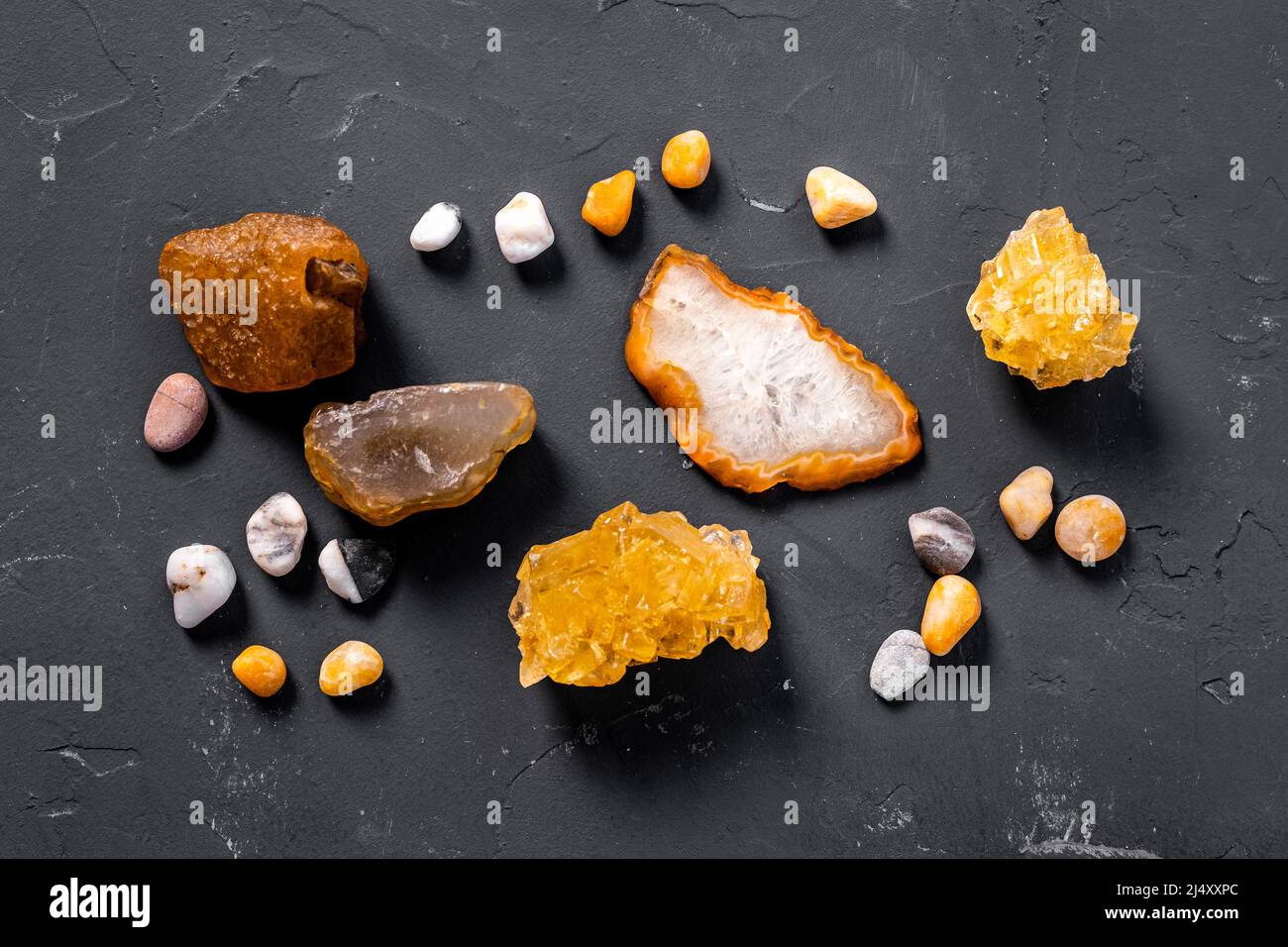 Crystal mineral stones texture - set of shiny gemstone Stock Photo - Alamy