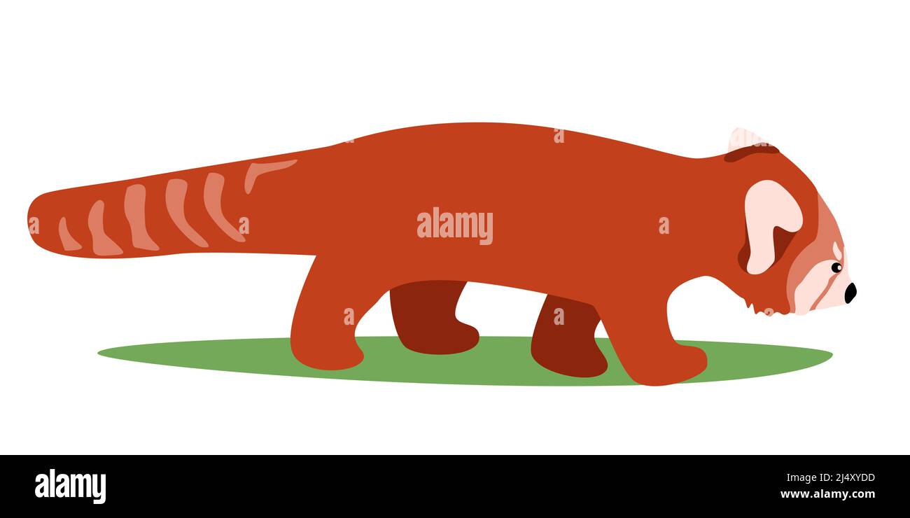 Panda walking side view Stock Vector Images - Alamy