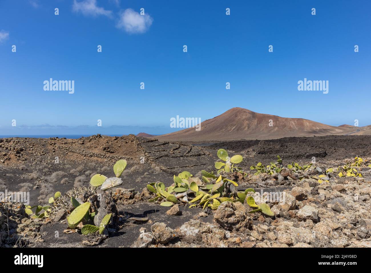 Volcanic island, landscape with beautiful scenery Stock Photo - Alamy