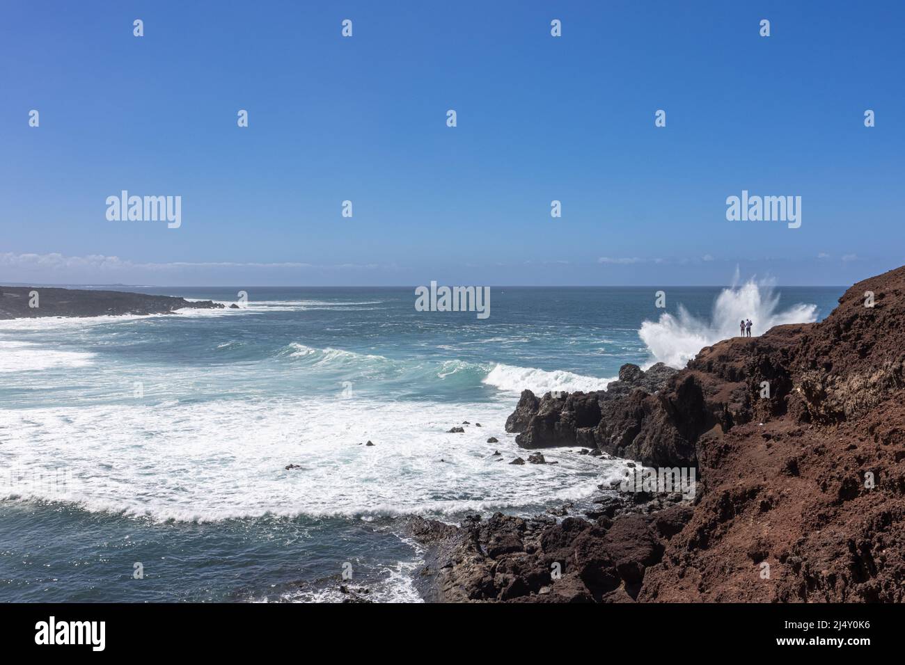 Beautiful scenery of the volcanic island of Lanzarote Stock Photo - Alamy
