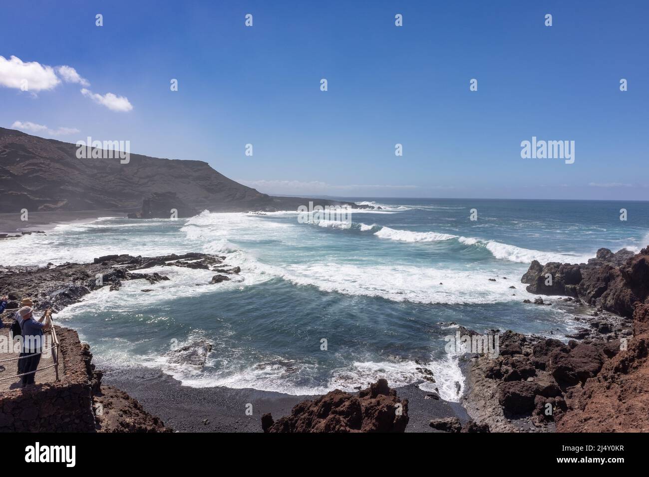 Beautiful scenery of the volcanic island of Lanzarote Stock Photo - Alamy