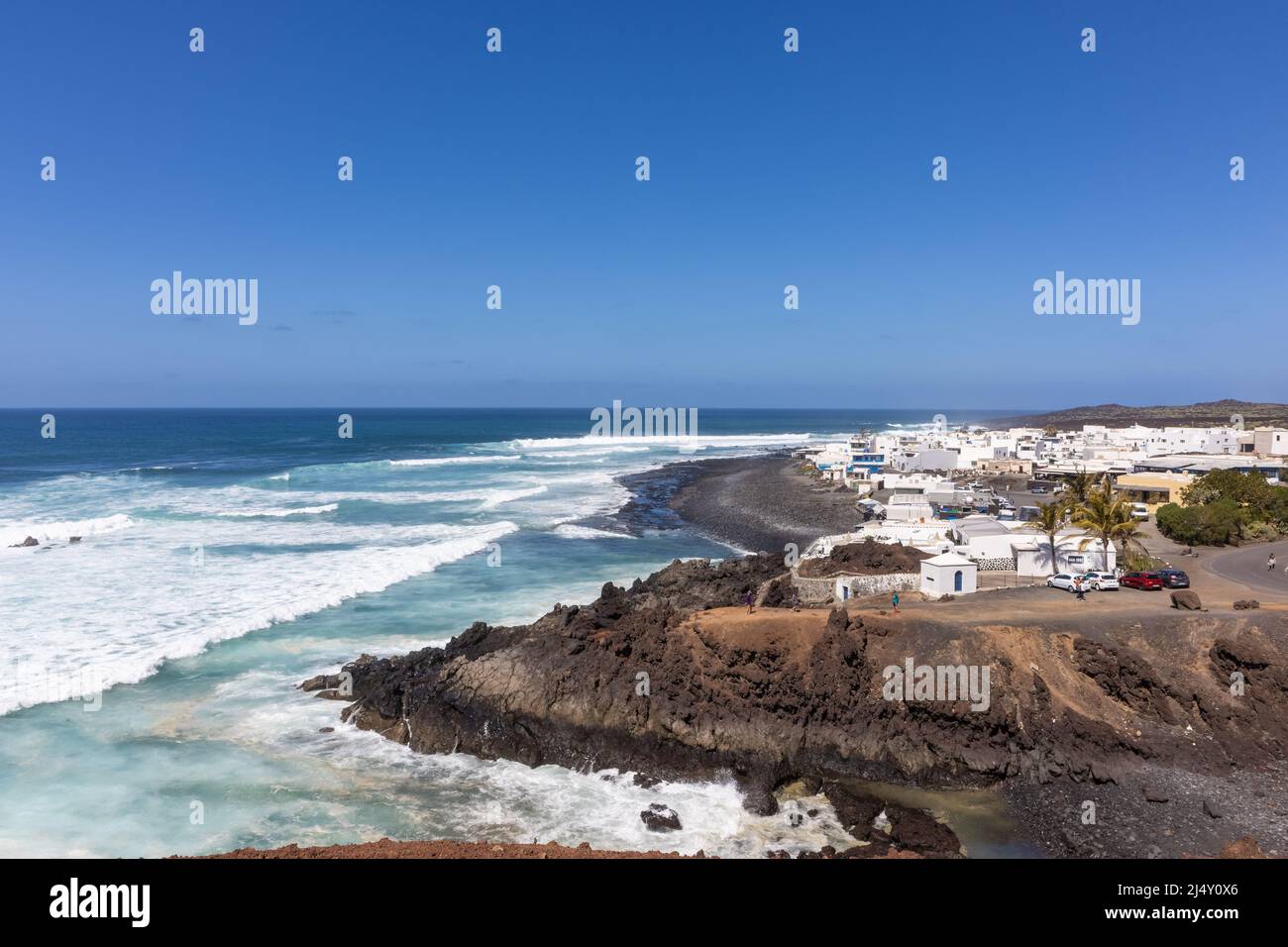 Beautiful scenery of the volcanic island of Lanzarote Stock Photo - Alamy