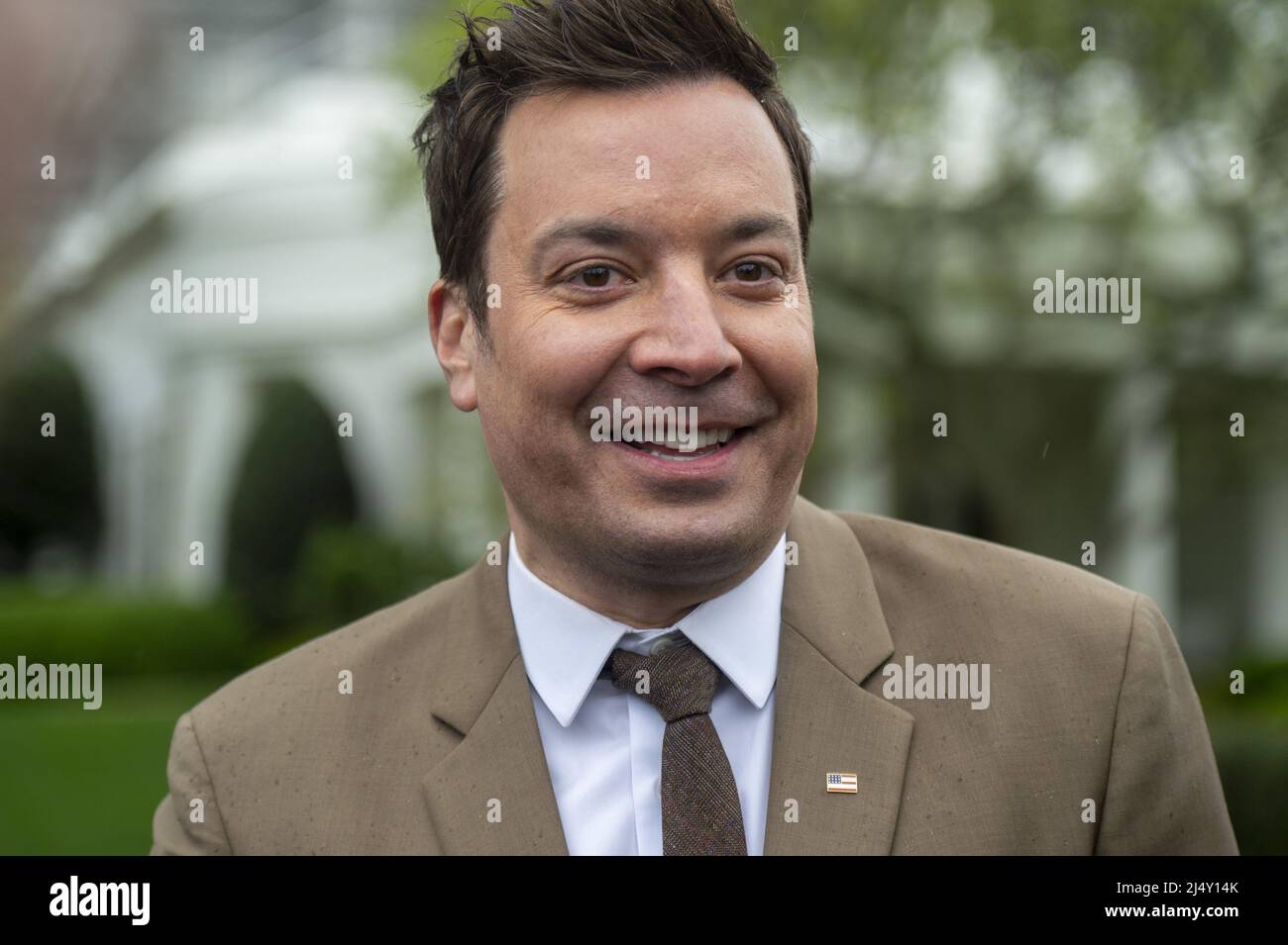 Washington, United States. 18th Apr, 2022. Television host Jimmy Fallon ...