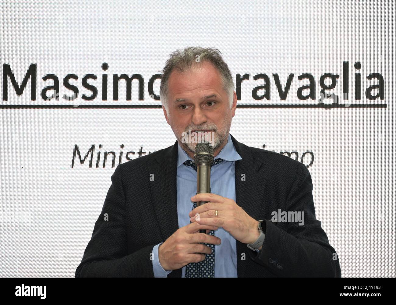 The italian minister of tourism massimo garavaglia hi-res stock ...