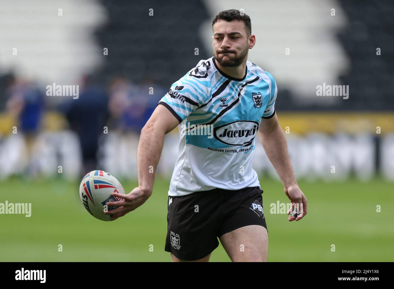 Jake Connor #1 of Hull FC during pre-game warm up Stock Photo - Alamy