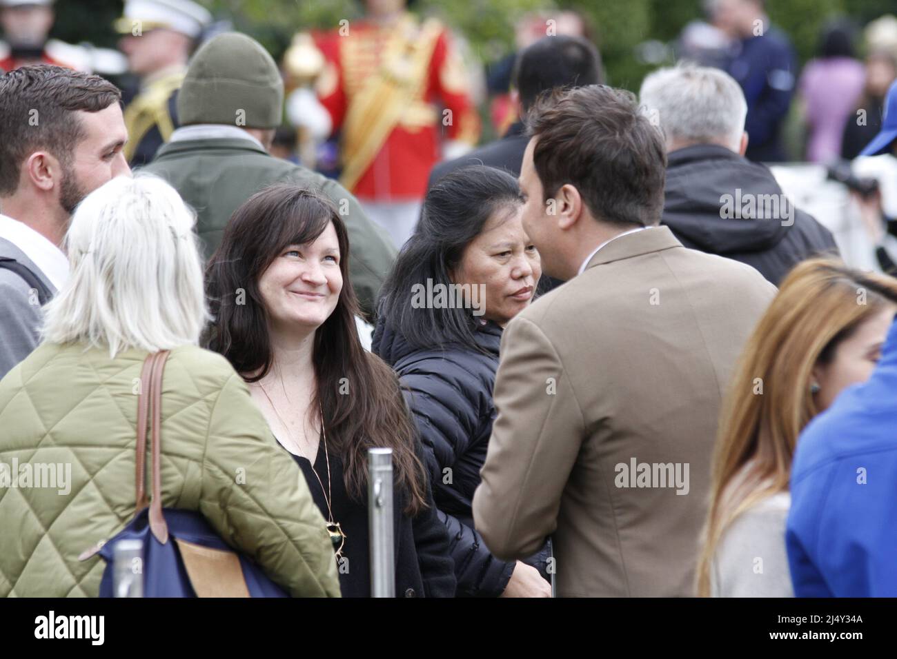 April 18, 2022, Washington DC, USA: (NEW) Jimmy Fallon and Sofia Carson ...