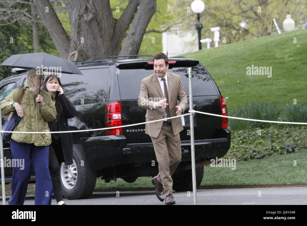 April 18, 2022, Washington DC, USA: (NEW) Jimmy Fallon and Sofia Carson ...