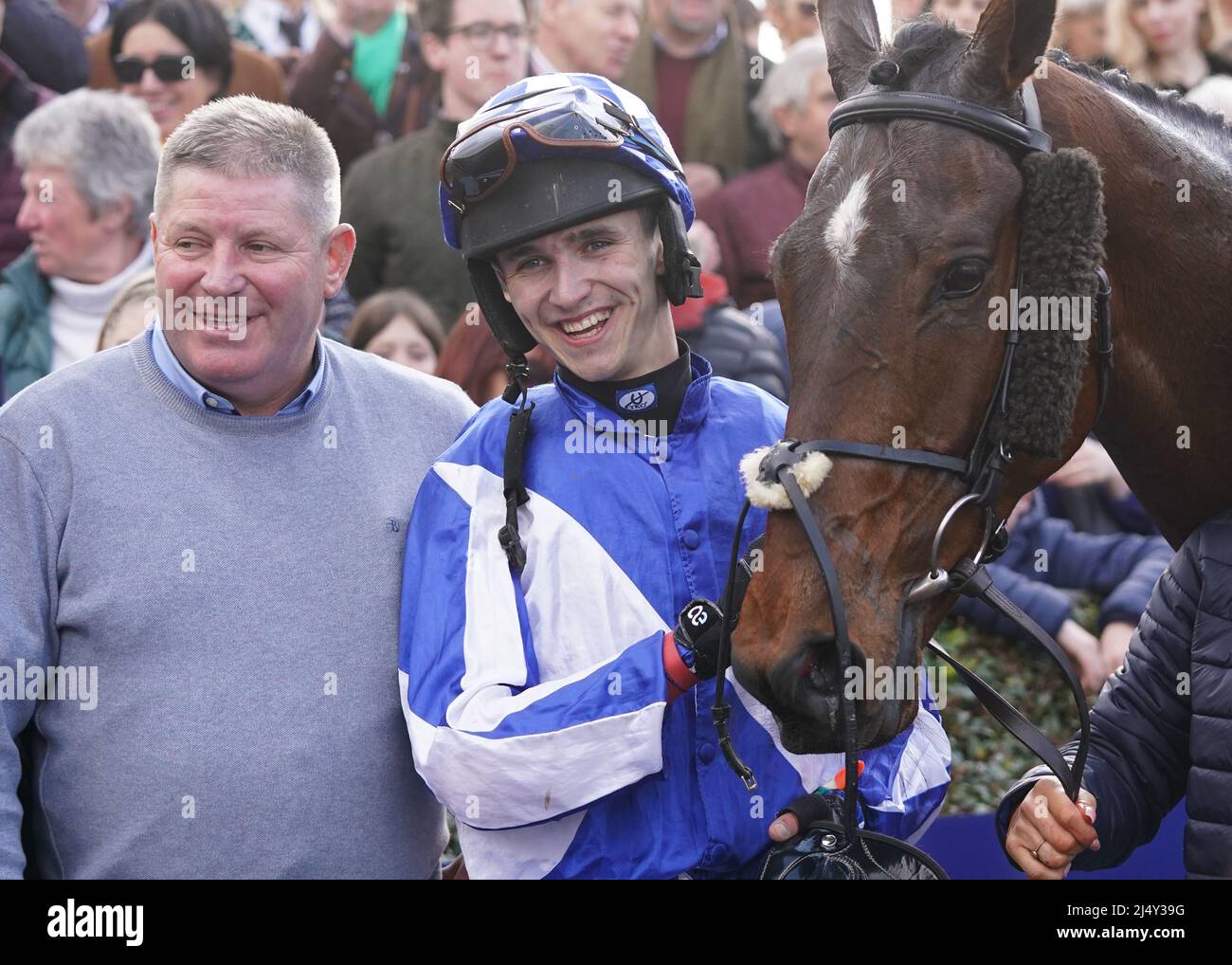Owner Pat Blake and Patrick O'Hanlon celebrate after winning the ...