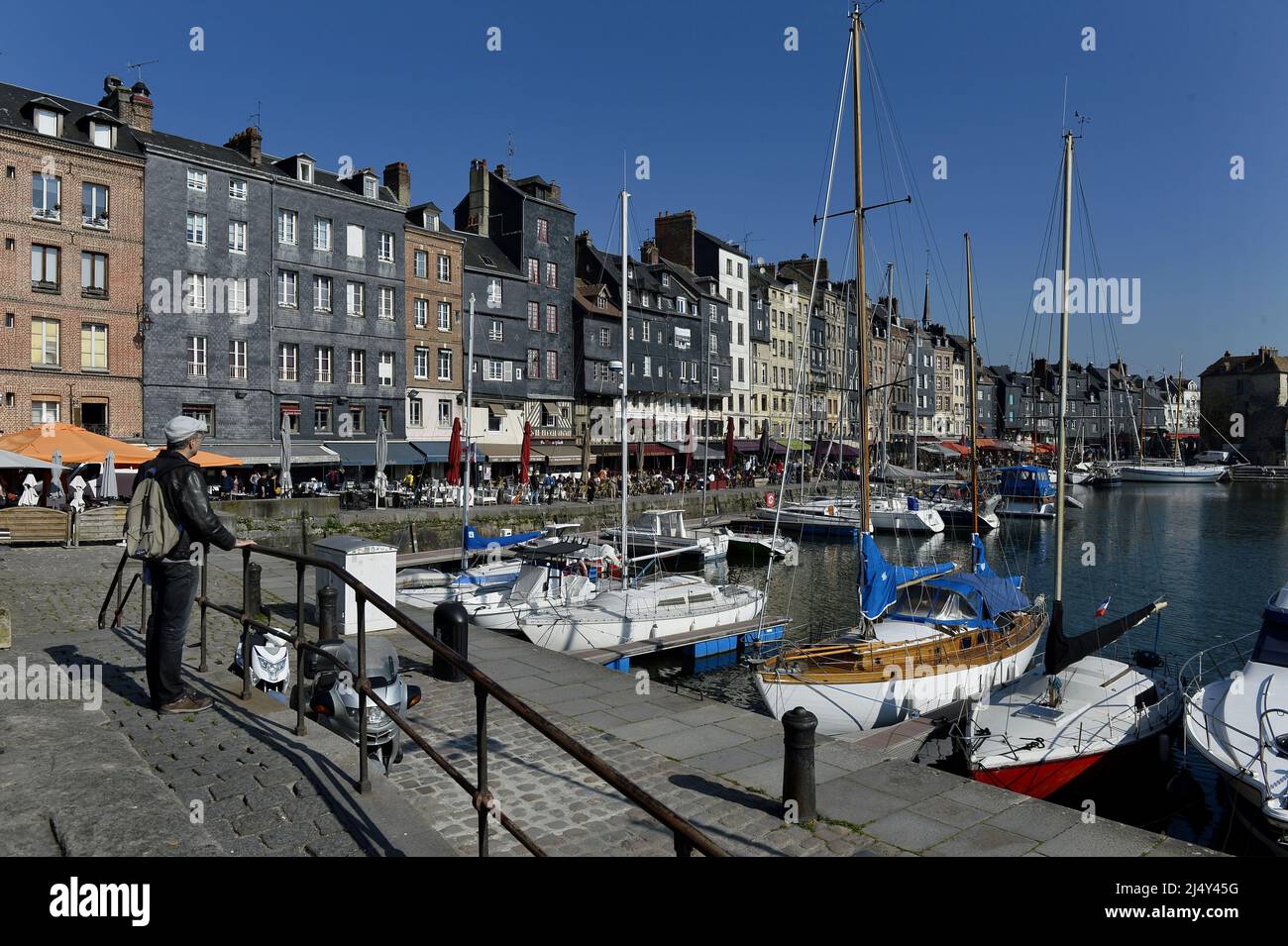 Old Bassin - Vieux Bassin - Honfleur - Calvados - France Stock Photo ...