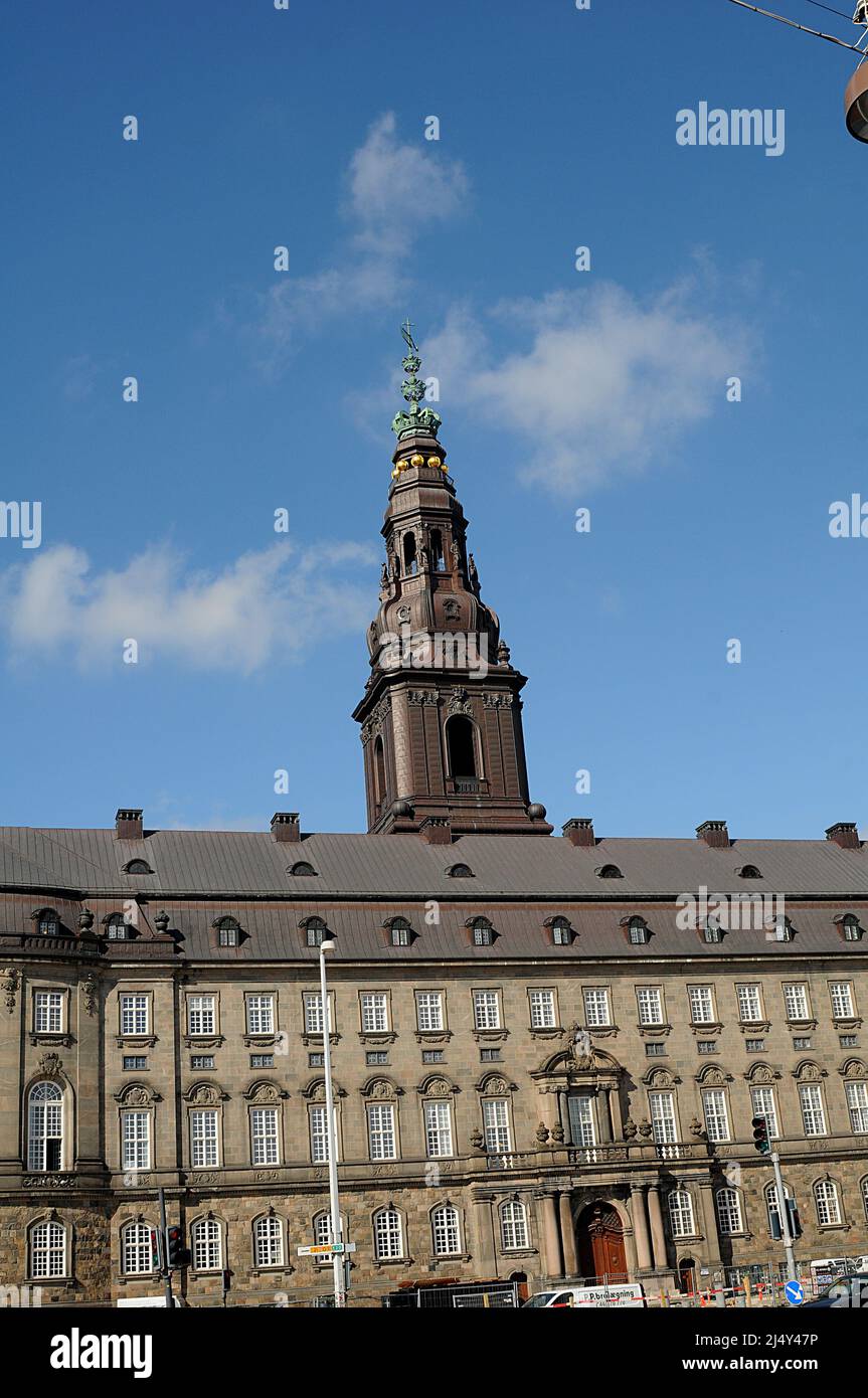 Copenhagen/Denmark 23.JULY 2018 Christiansborg castle danish parliament ...