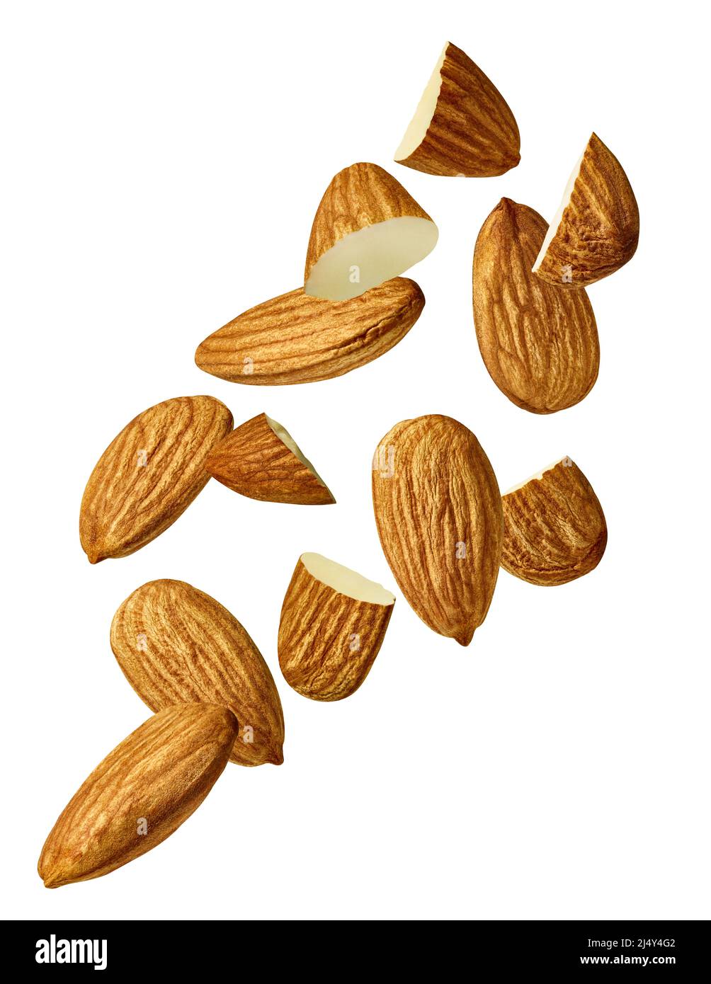 almond nut food healthy organic natural ingredient snack isolated seed ...