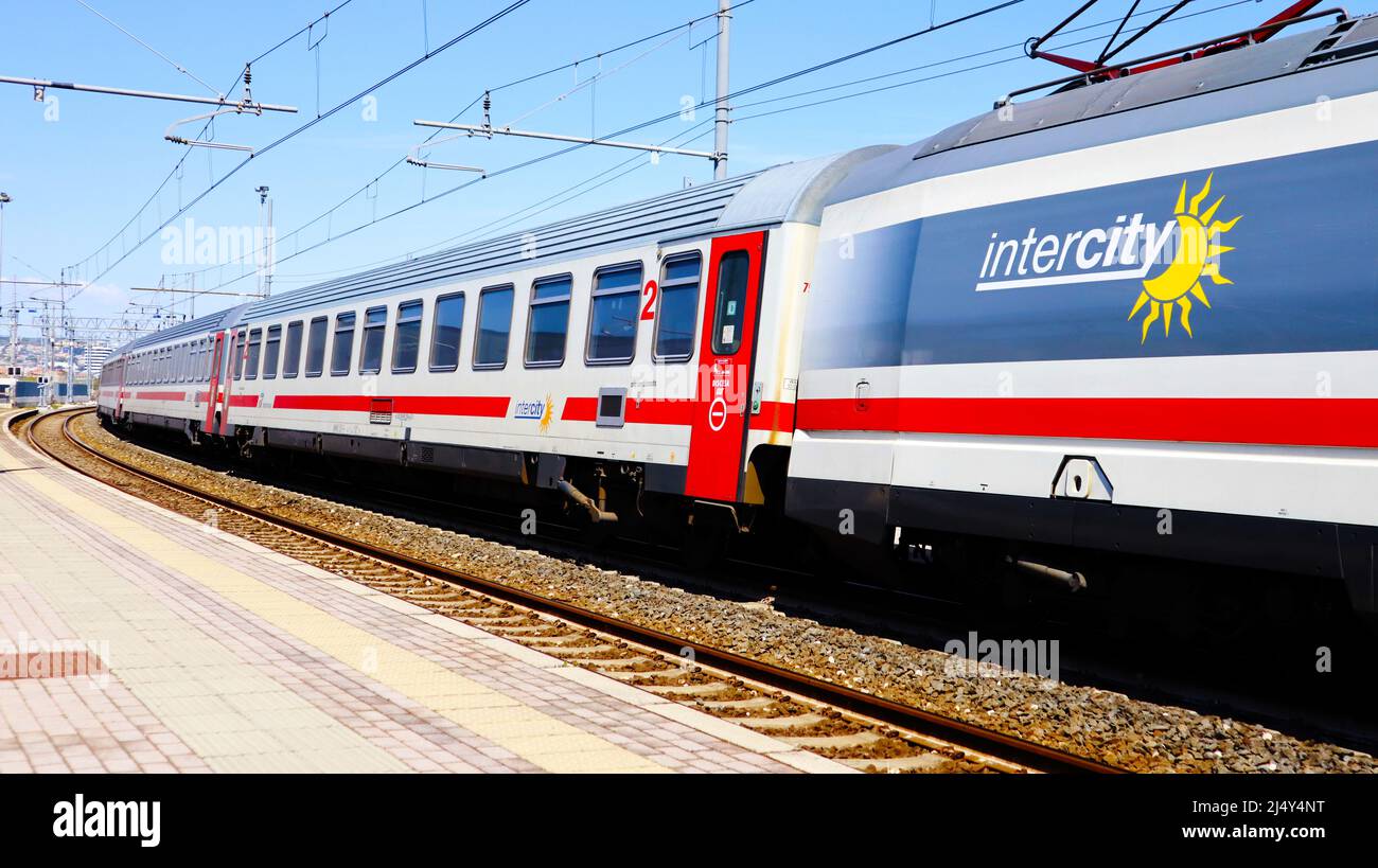 Intercity Italian Train by Trenitalia, Italy Stock Photo - Alamy