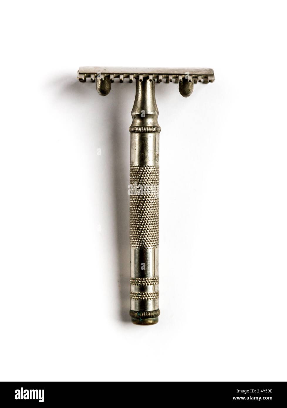 Old classic vintage shaver razor isolated on a white background Stock ...