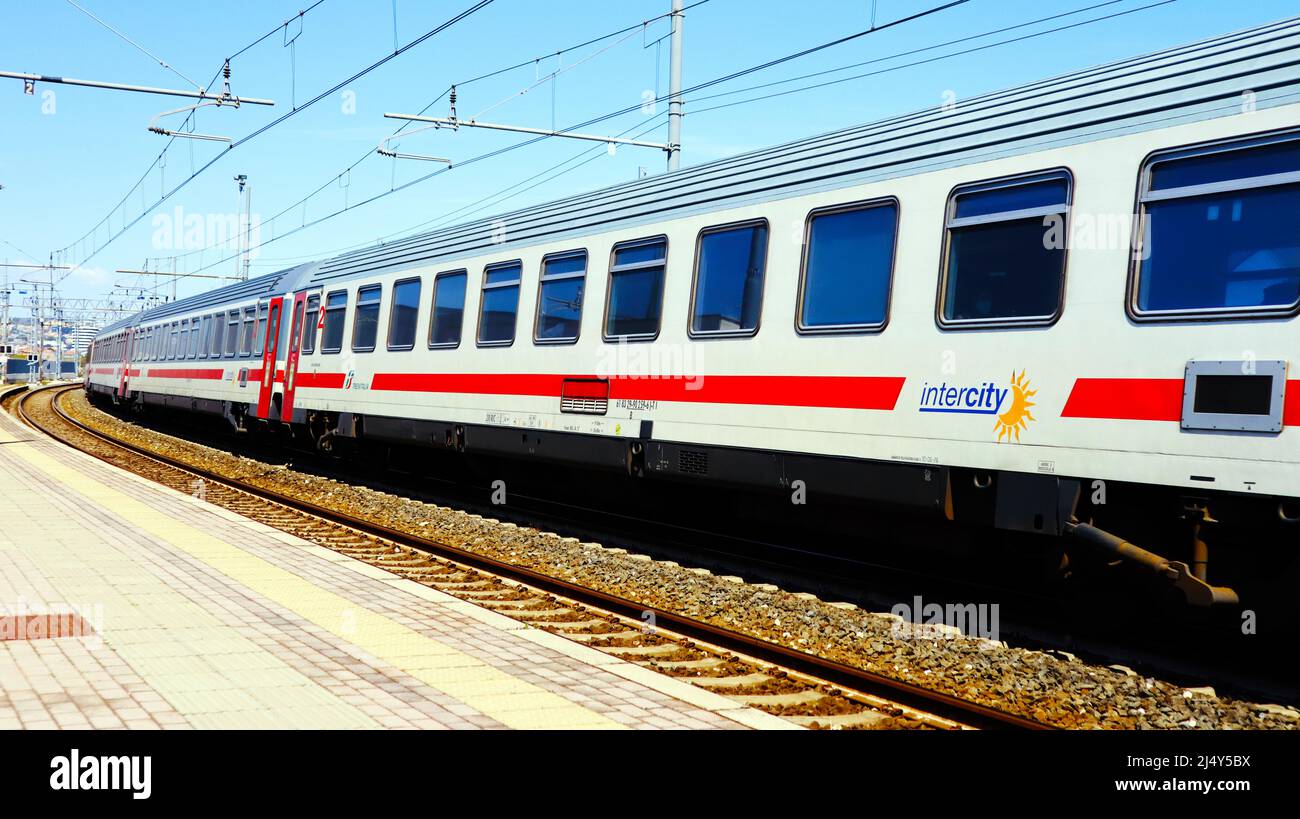 Intercity Italian Train by Trenitalia, Italy Stock Photo - Alamy