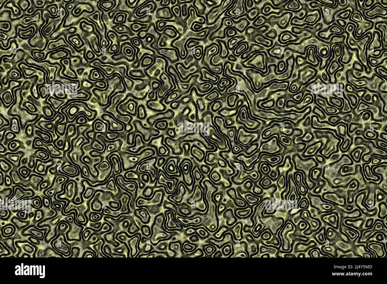 artistic yellow biological chaos cg background or texture illustration ...