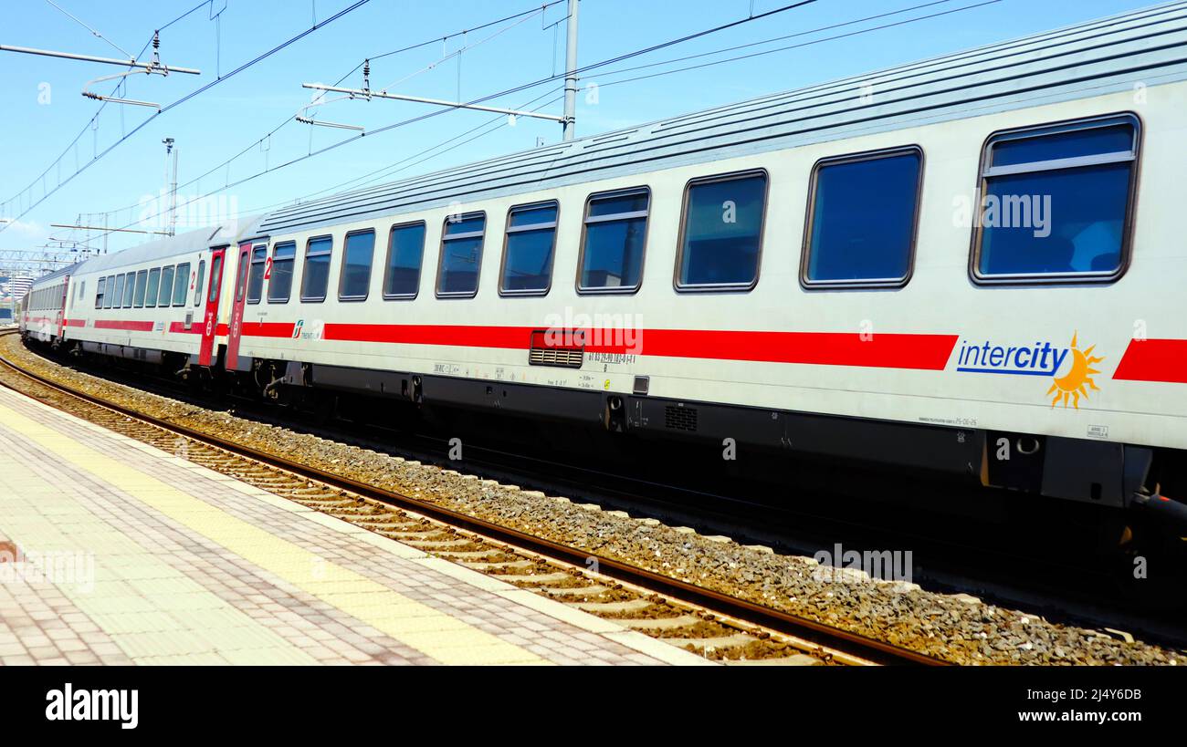 Intercity Italian Train by Trenitalia, Italy Stock Photo - Alamy