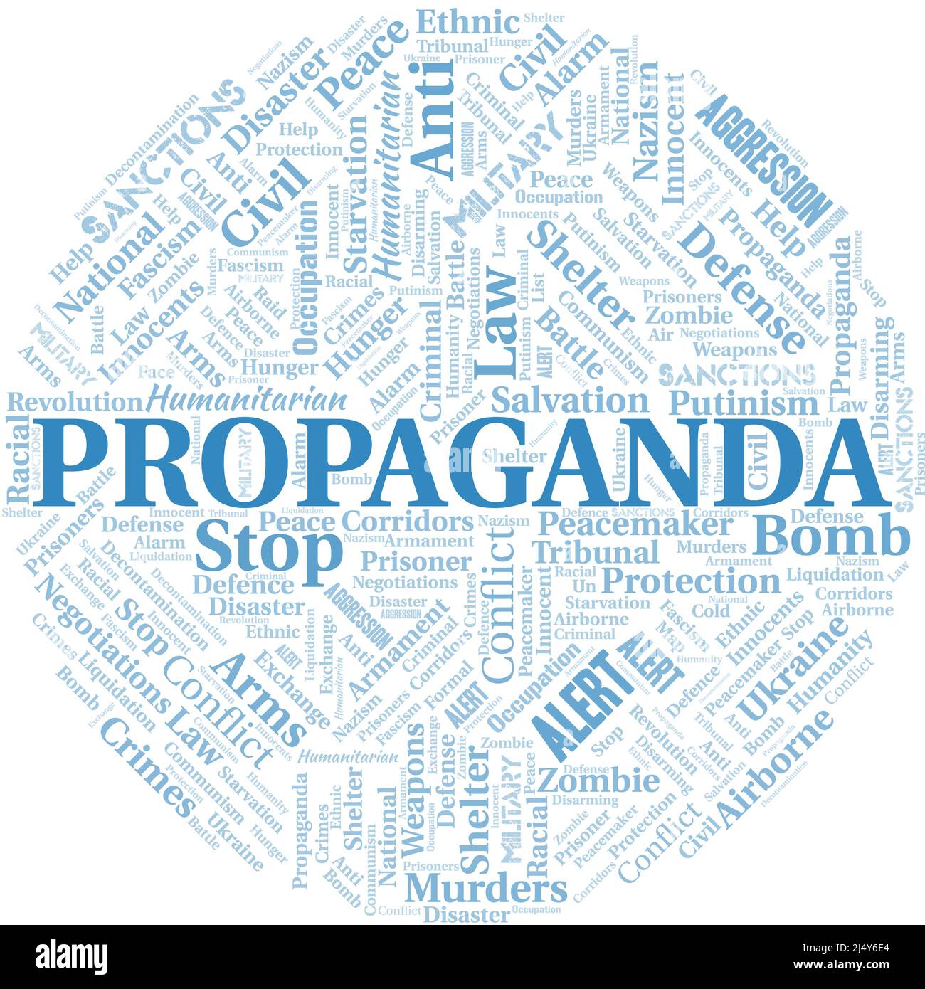 Propaganda word cloud. Vector made with text only Stock Vector Image ...