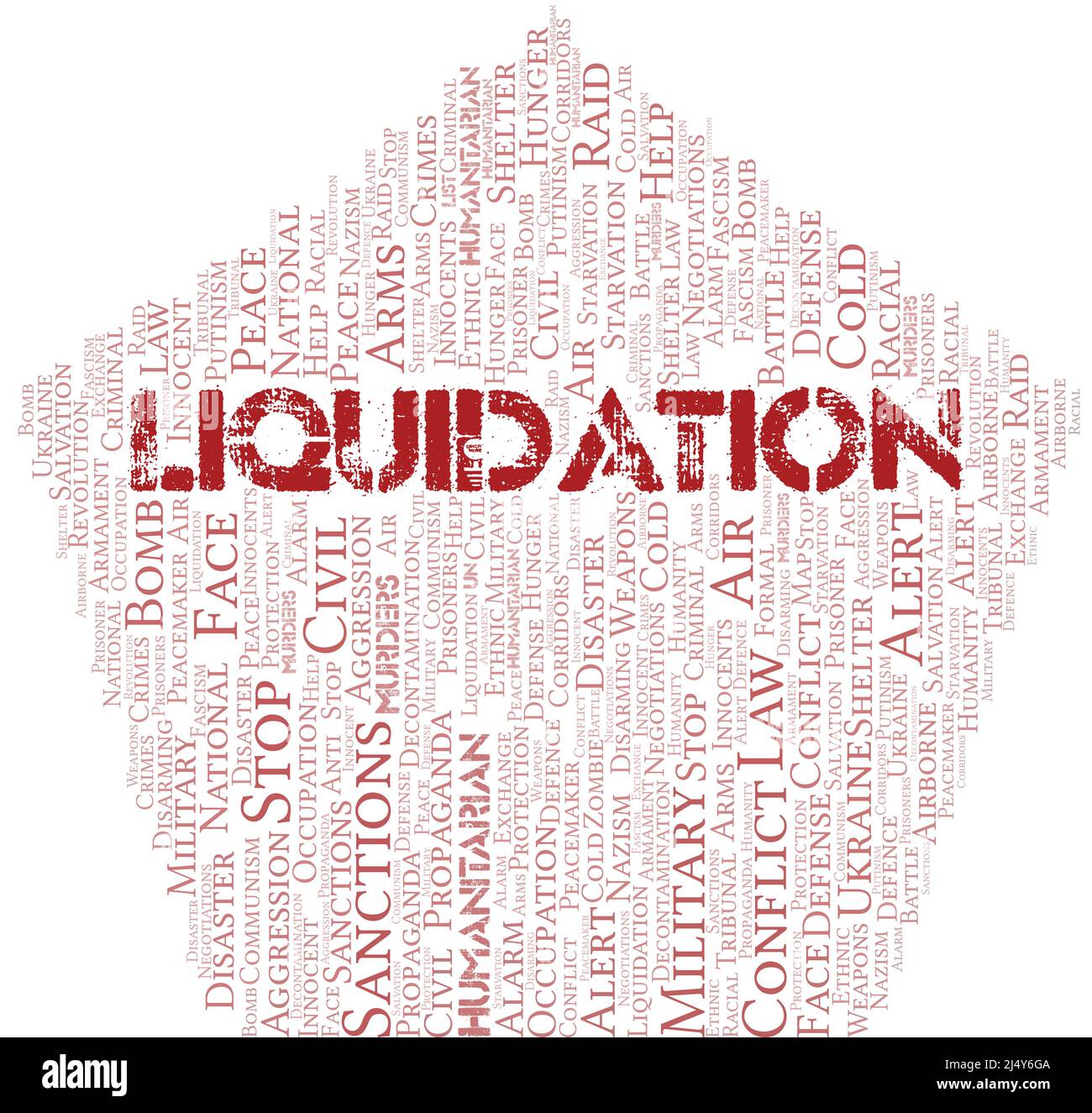 Liquidation word cloud. Vector made with text only Stock Vector Image ...