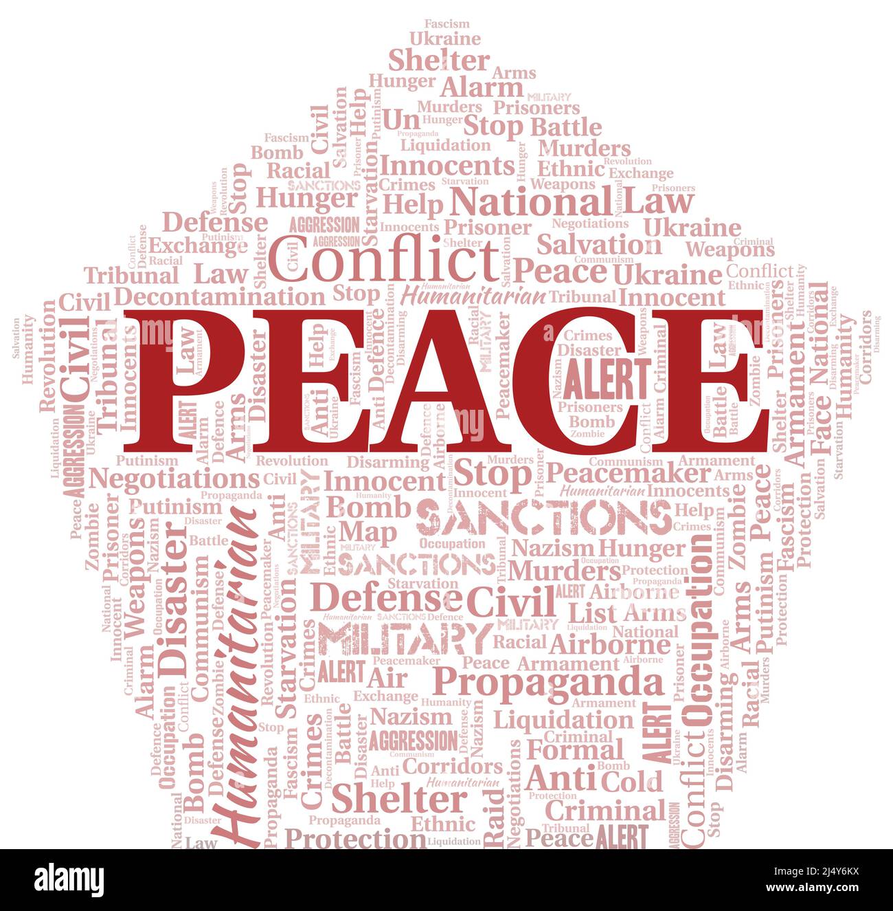 Peace Written In Bubble Letters