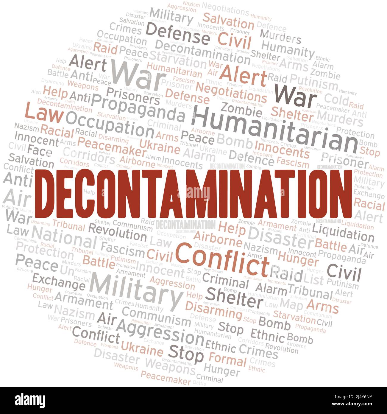 Decontamination word cloud. Vector made with text only Stock Vector ...