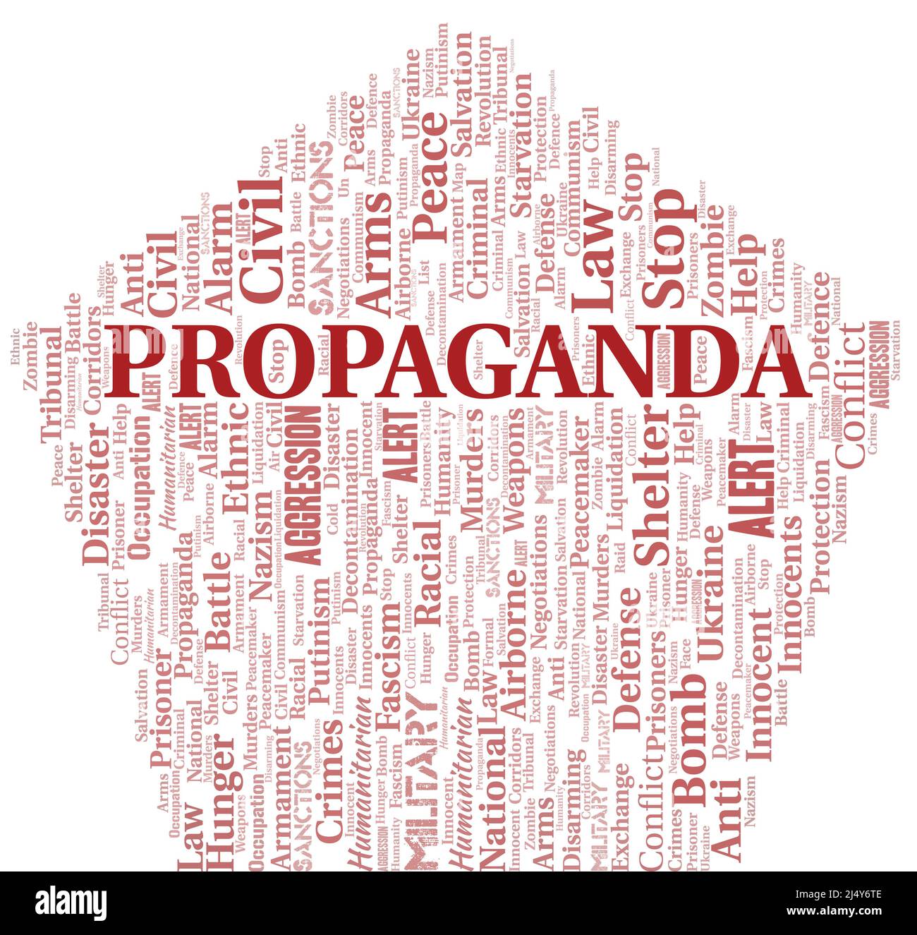Propaganda word cloud. Vector made with text only Stock Vector Image ...