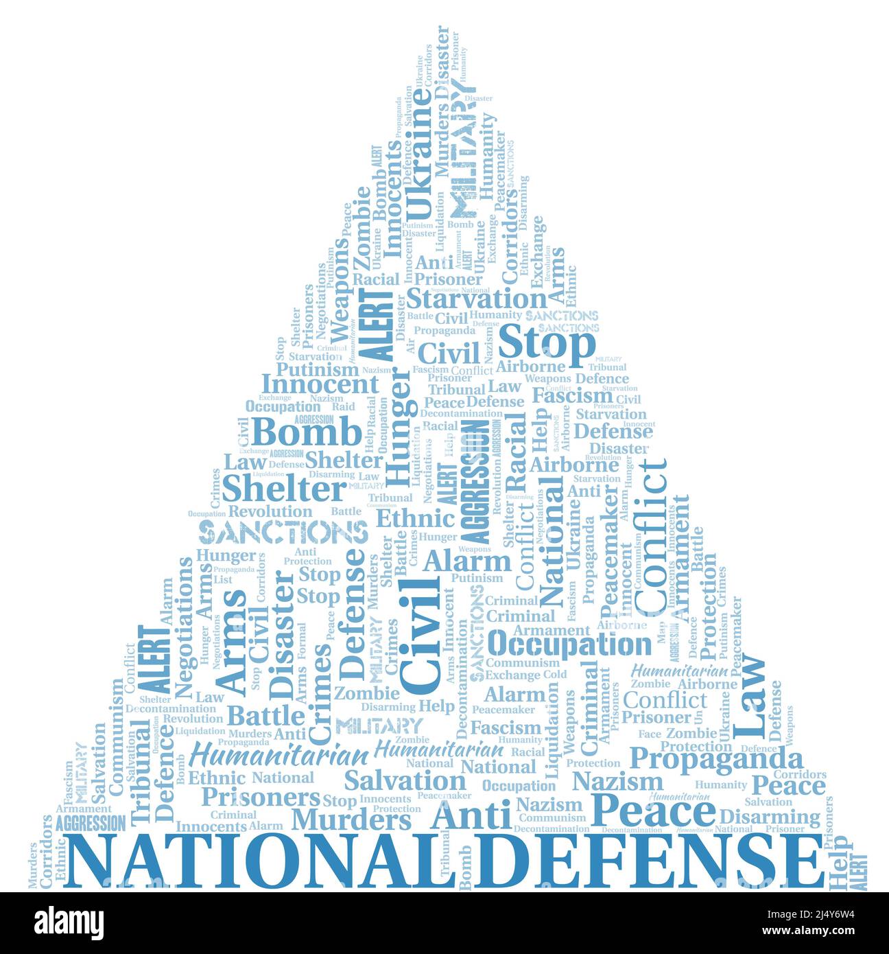 National Defense word cloud. Vector made with text only Stock Vector ...