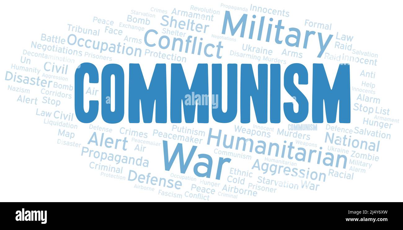 Communism word cloud. Vector made with text only Stock Vector Image ...