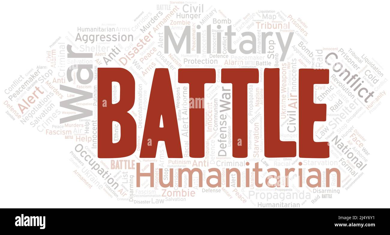 Battle word cloud. Vector made with text only Stock Vector Image & Art ...