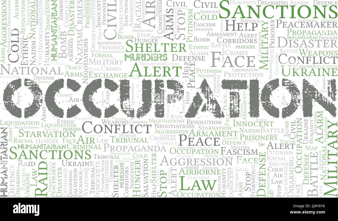 Occupation word cloud. Vector made with text only Stock Vector Image ...