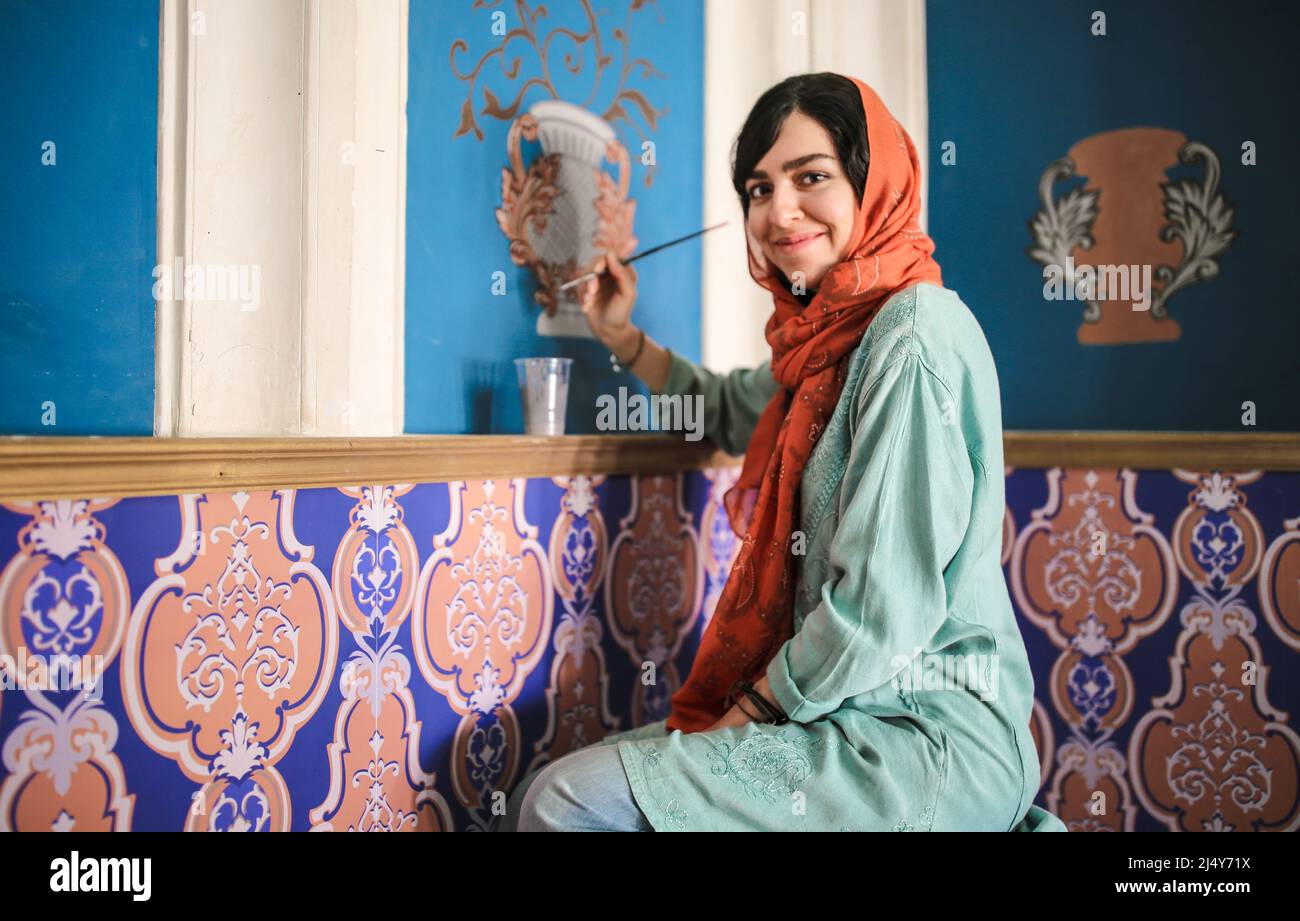 Persian Wall Art Painting Stock Photo - Alamy