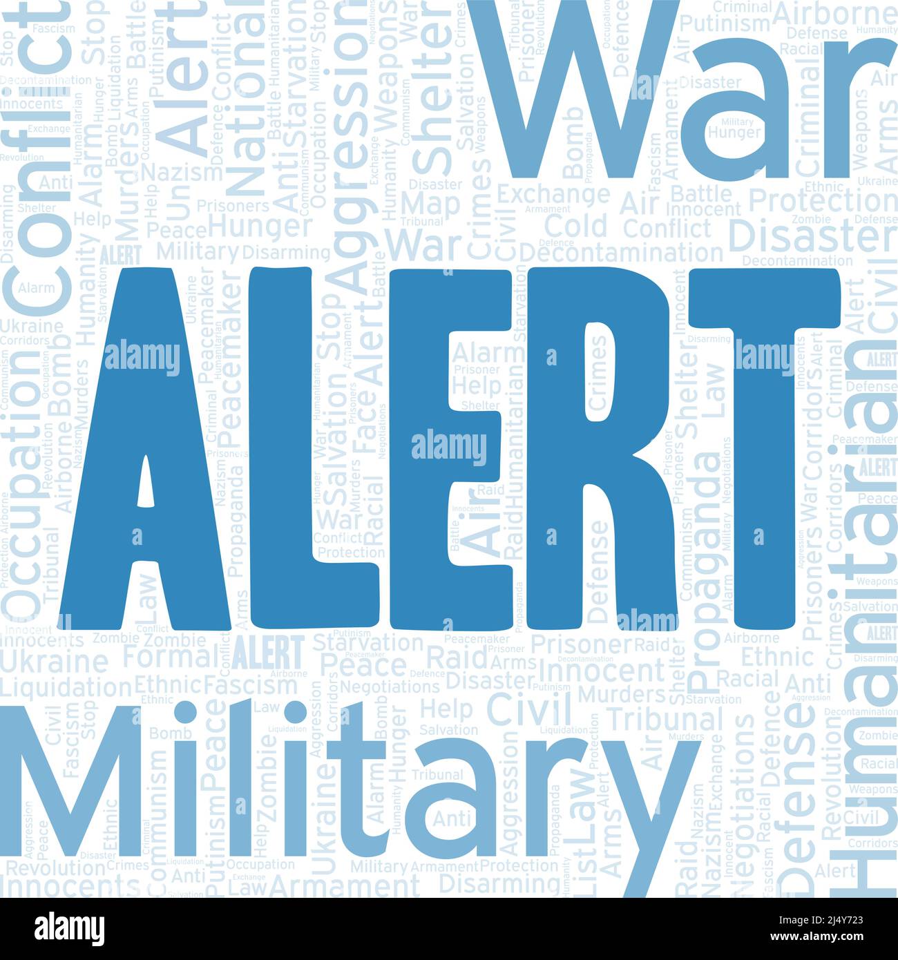 Alert word cloud. Vector made with text only Stock Vector Image & Art ...