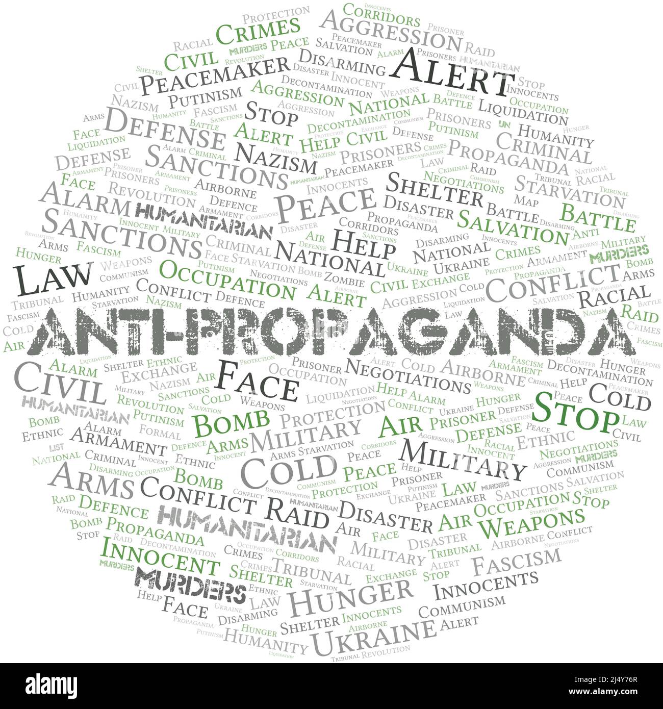 Anti-Propaganda word cloud. Vector made with text only Stock Vector ...