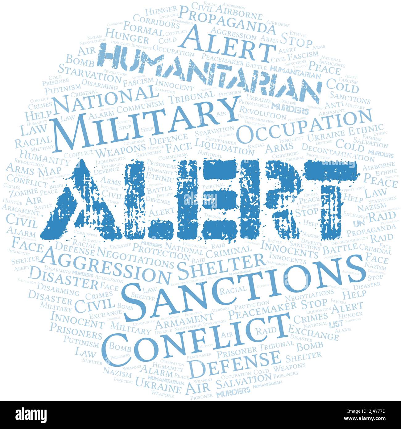 Alert word cloud. Vector made with text only Stock Vector Image & Art ...