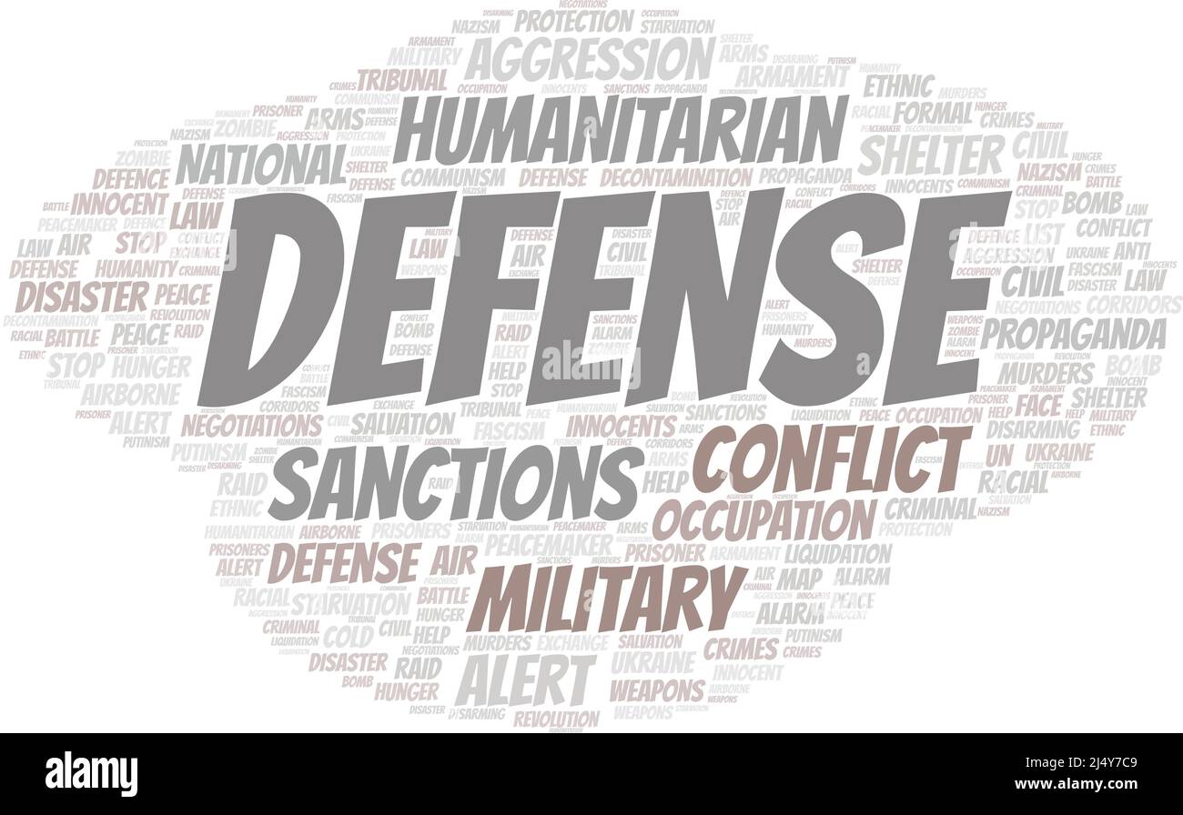 Defense word cloud. Vector made with text only Stock Vector Image & Art ...