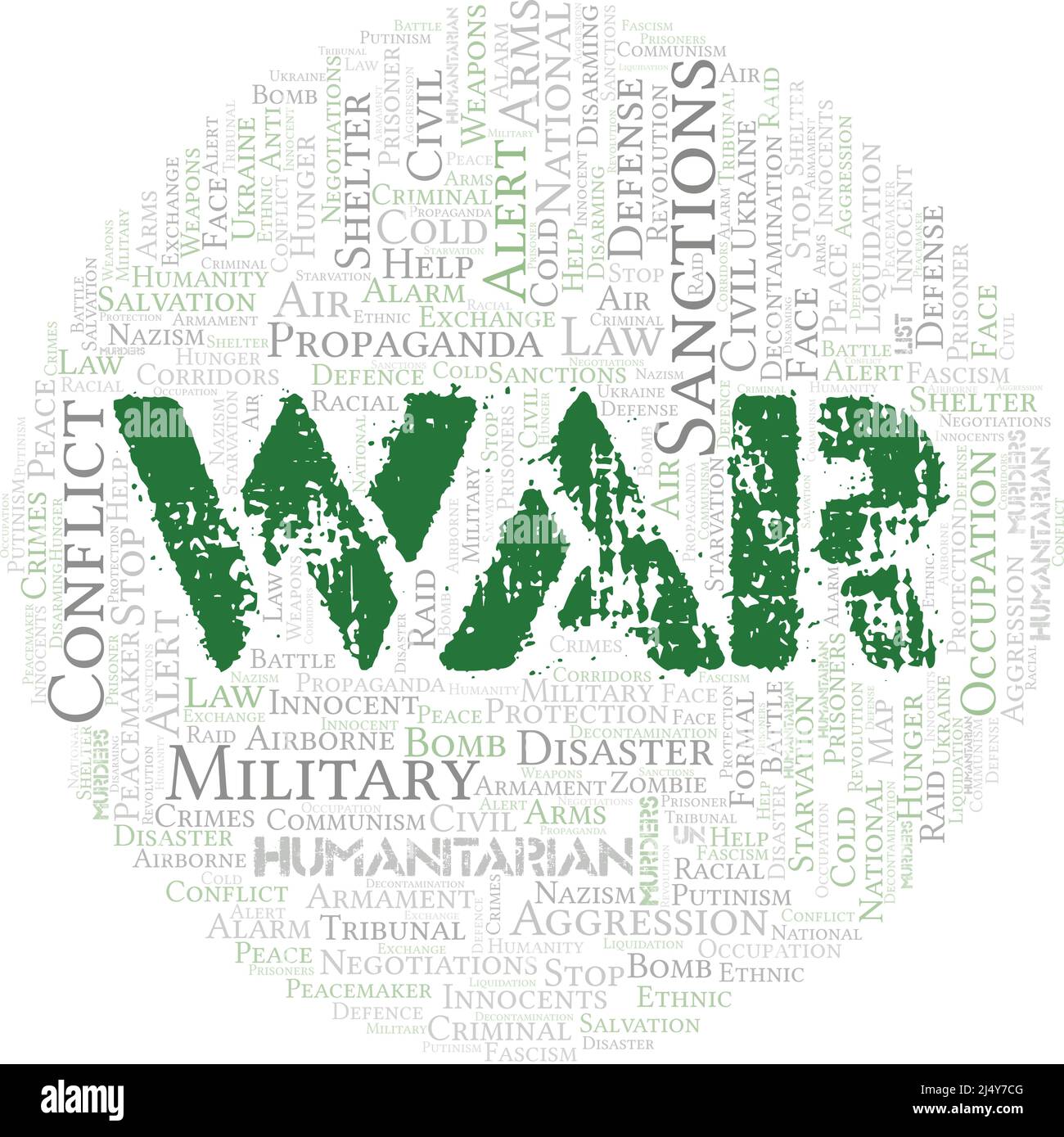 War word cloud. Vector made with text only Stock Vector Image & Art - Alamy