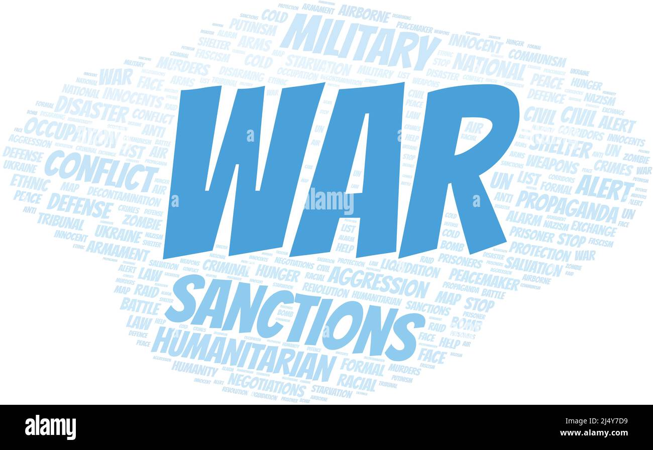 War word cloud. Vector made with text only Stock Vector Image & Art - Alamy
