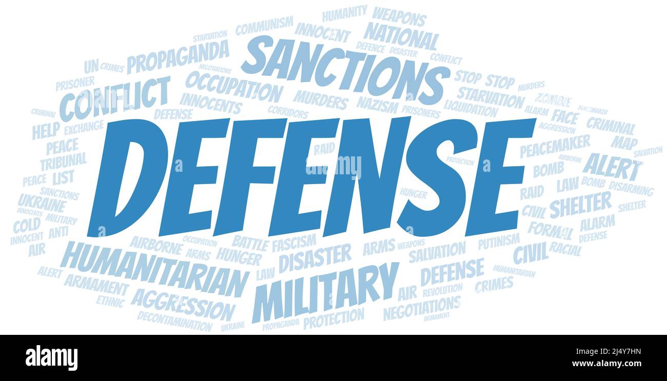 Defense word cloud. Vector made with text only Stock Vector Image & Art ...