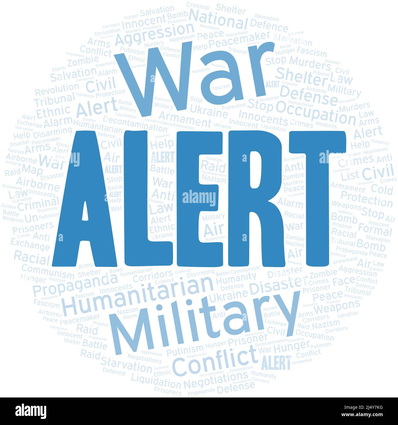 Alert word cloud. Vector made with text only Stock Vector Image & Art ...