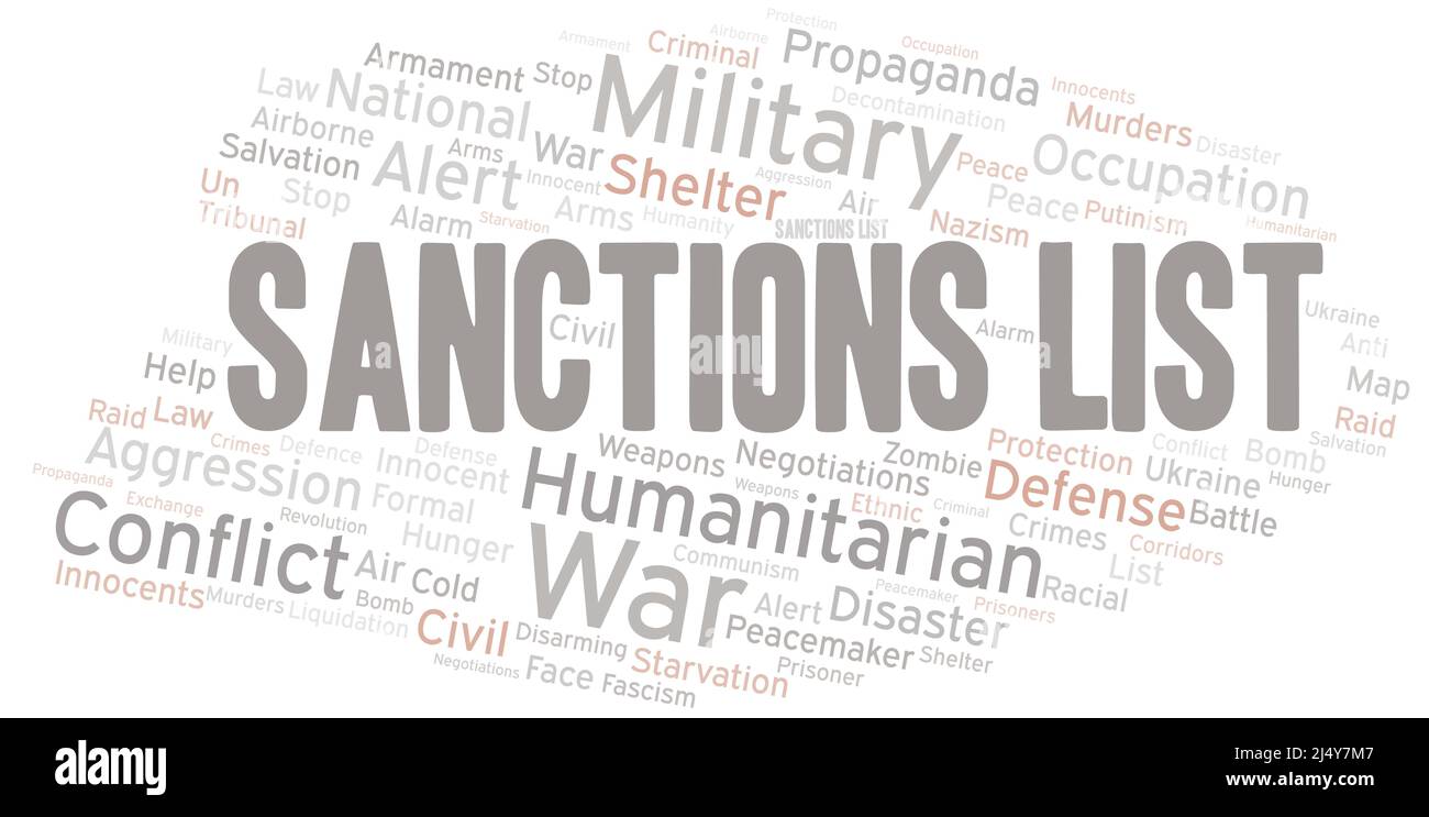 Sanctions list Stock Vector Images - Alamy