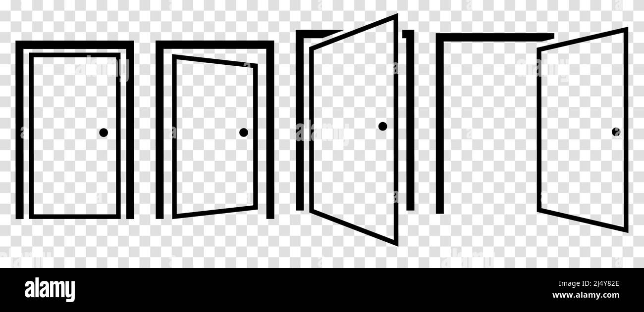 Exit sign transparent line Stock Vector Images - Alamy