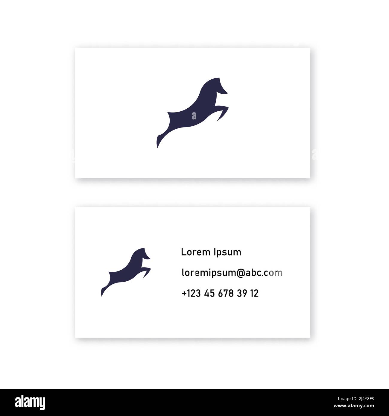 Vector business card in mesh gradient style. Editable color Stock ...