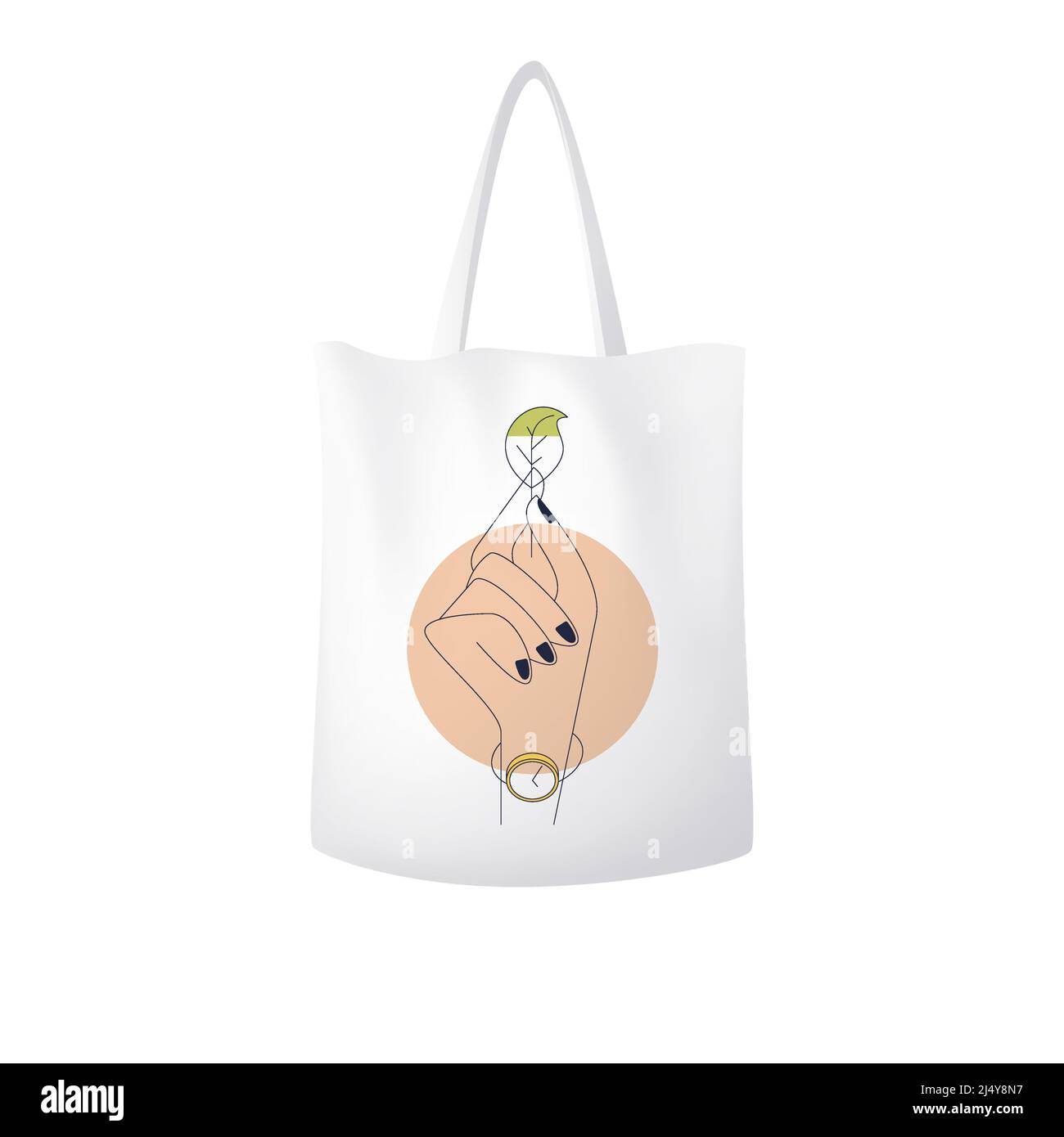 Vector bag in mesh gradient style. Editable color Stock Vector Image ...