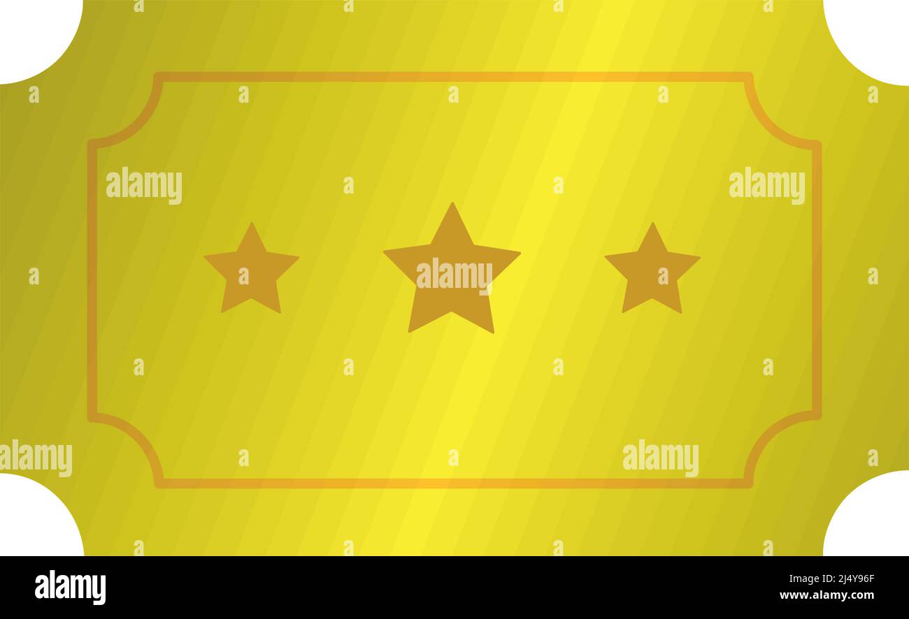 golden ticket icon Stock Vector Image & Art - Alamy