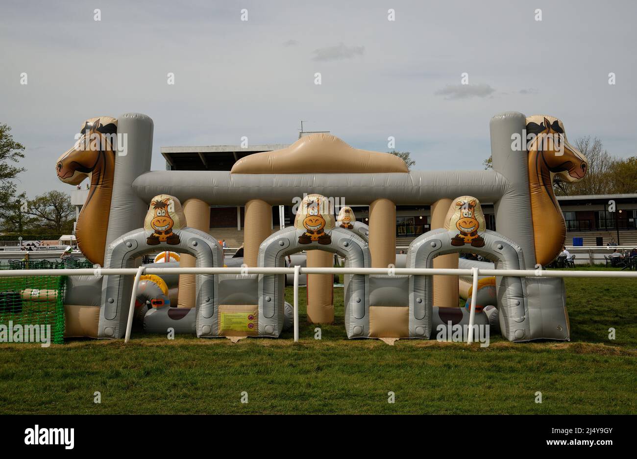 A blow up pony racing game for children. Horse racing entertainment ...